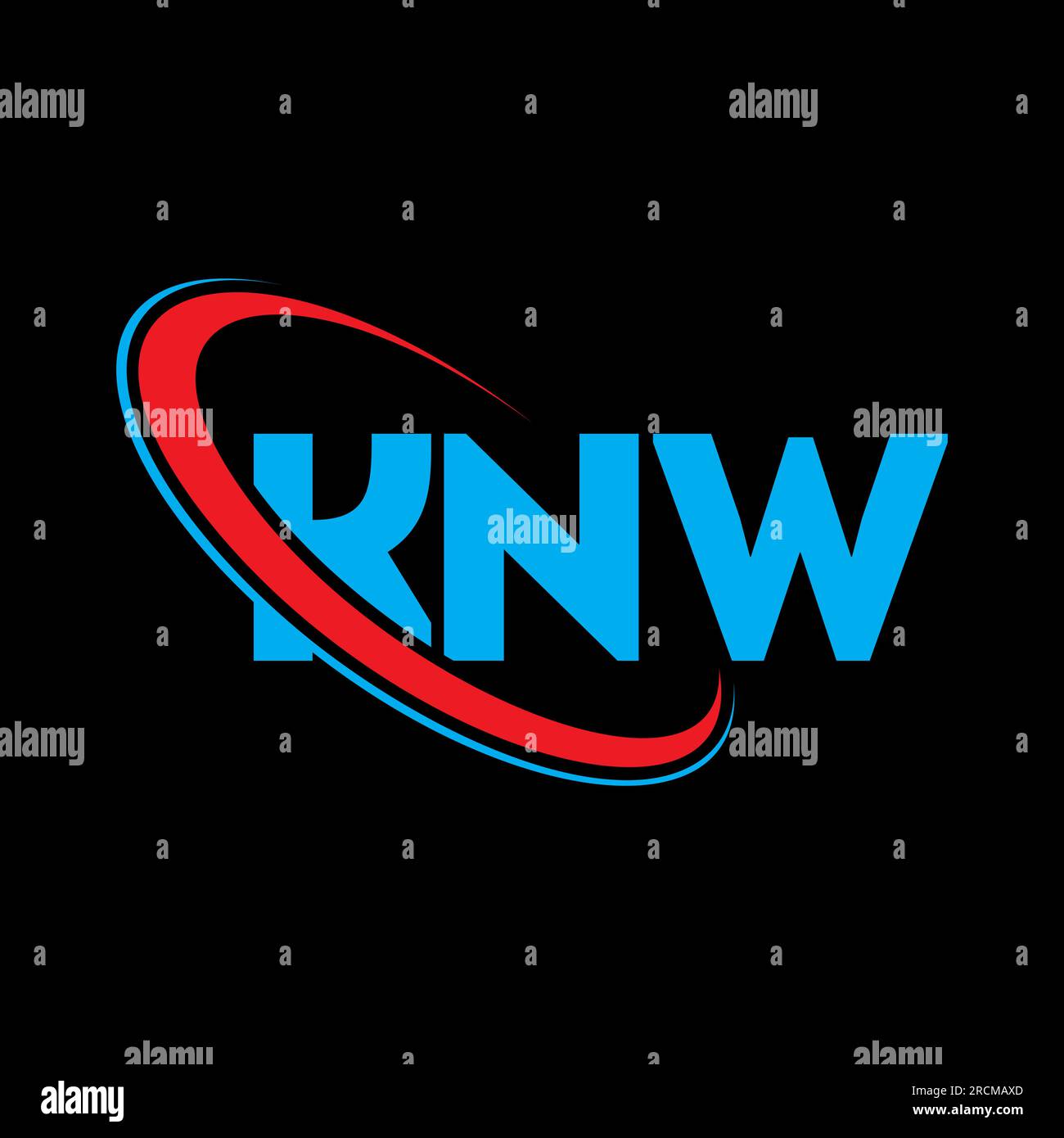 KNW logo. KNW letter. KNW letter logo design. Initials KNW logo linked ...