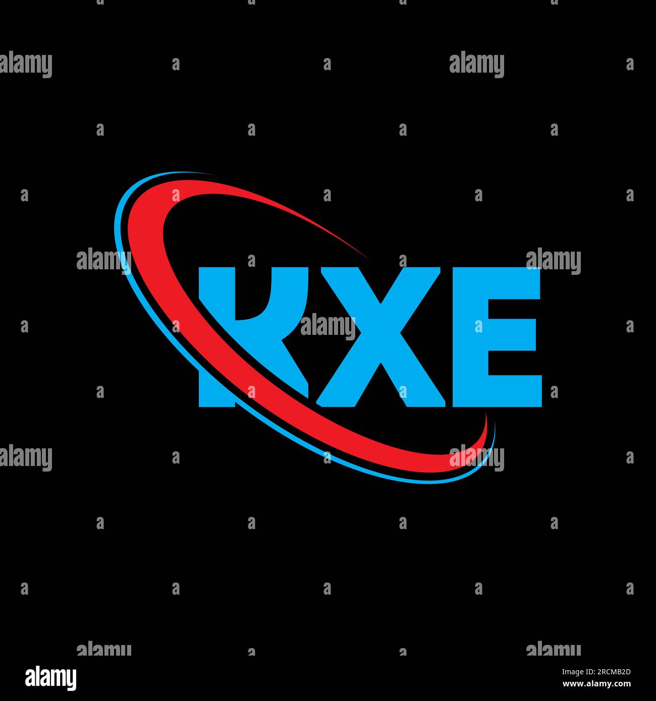 KXE logo. KXE letter. KXE letter logo design. Initials KXE logo linked ...
