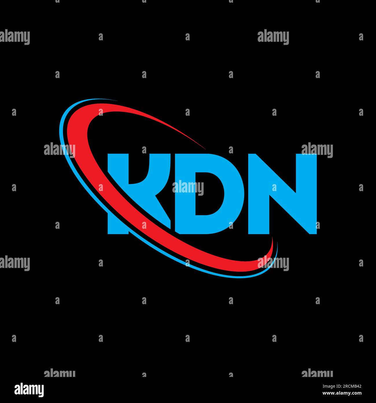 KDN logo. KDN letter. KDN letter logo design. Initials KDN logo linked with circle and uppercase ...