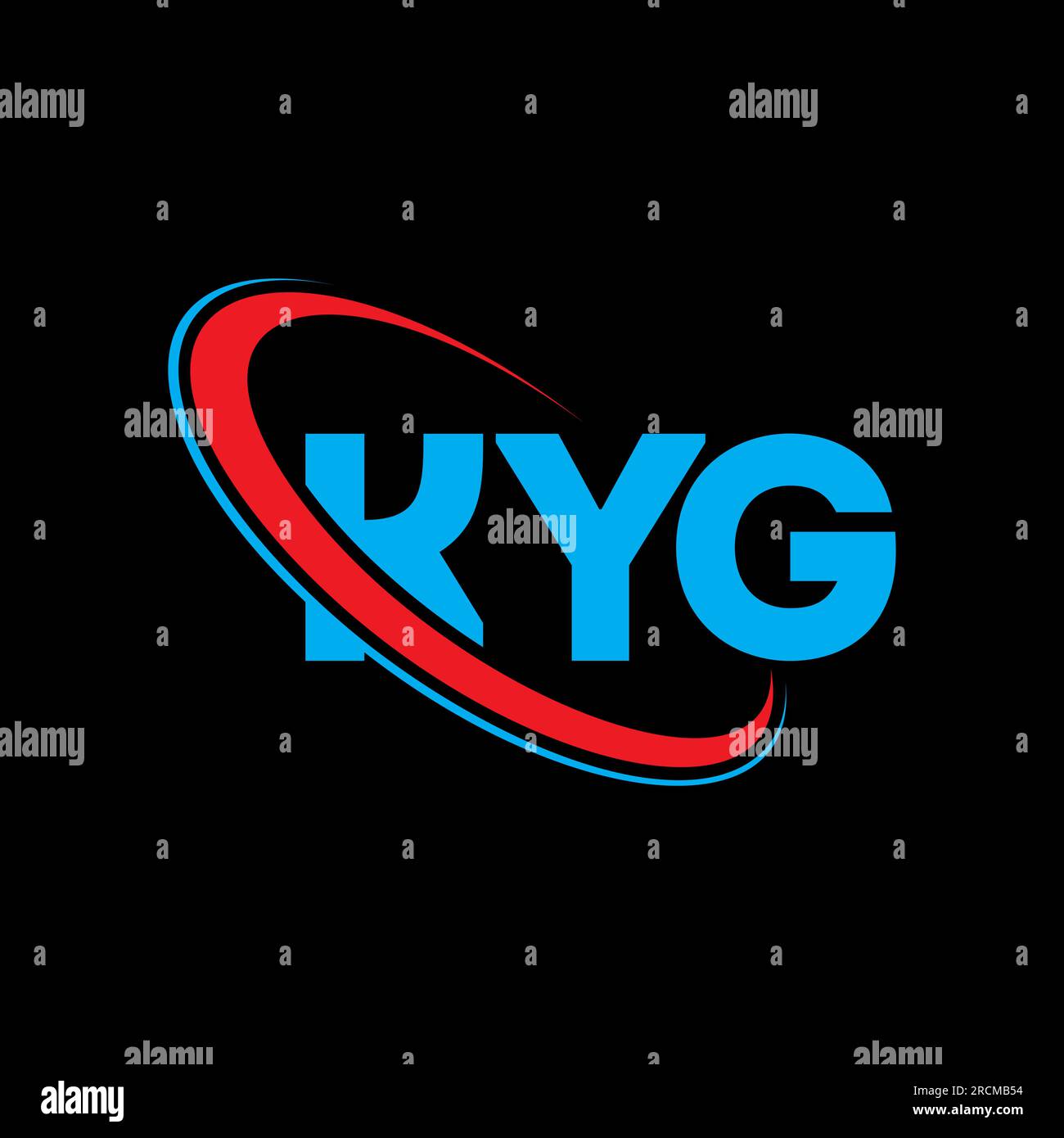 KYG logo. KYG letter. KYG letter logo design. Initials KYG logo linked ...