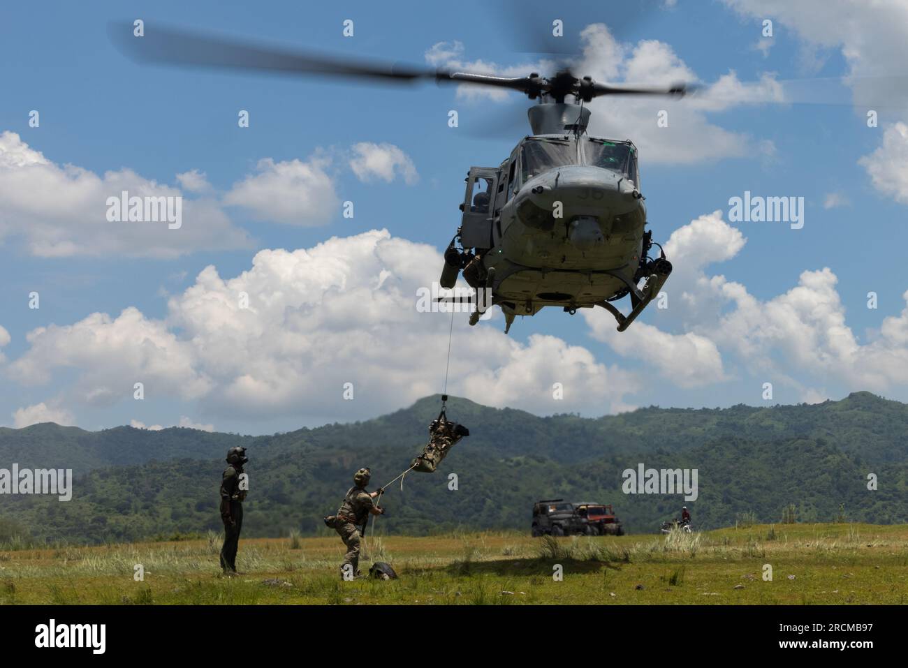 U.S. Air Force Master Sgt. Robert Trubee, a pararescueman with 58th ...