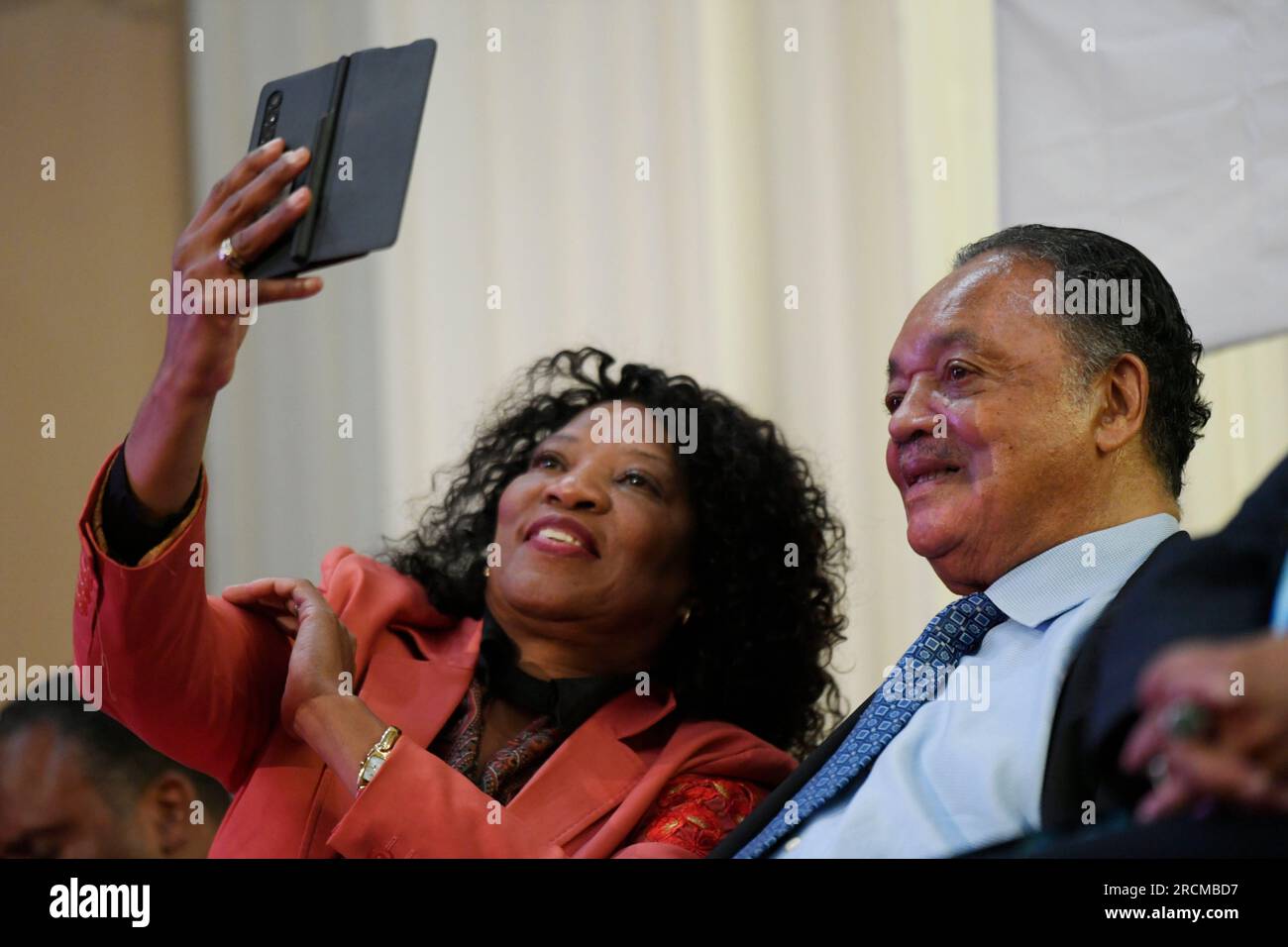 Elizabeth Thebe-Choonara, left, of Johannesburg, South Africa, takes a ...