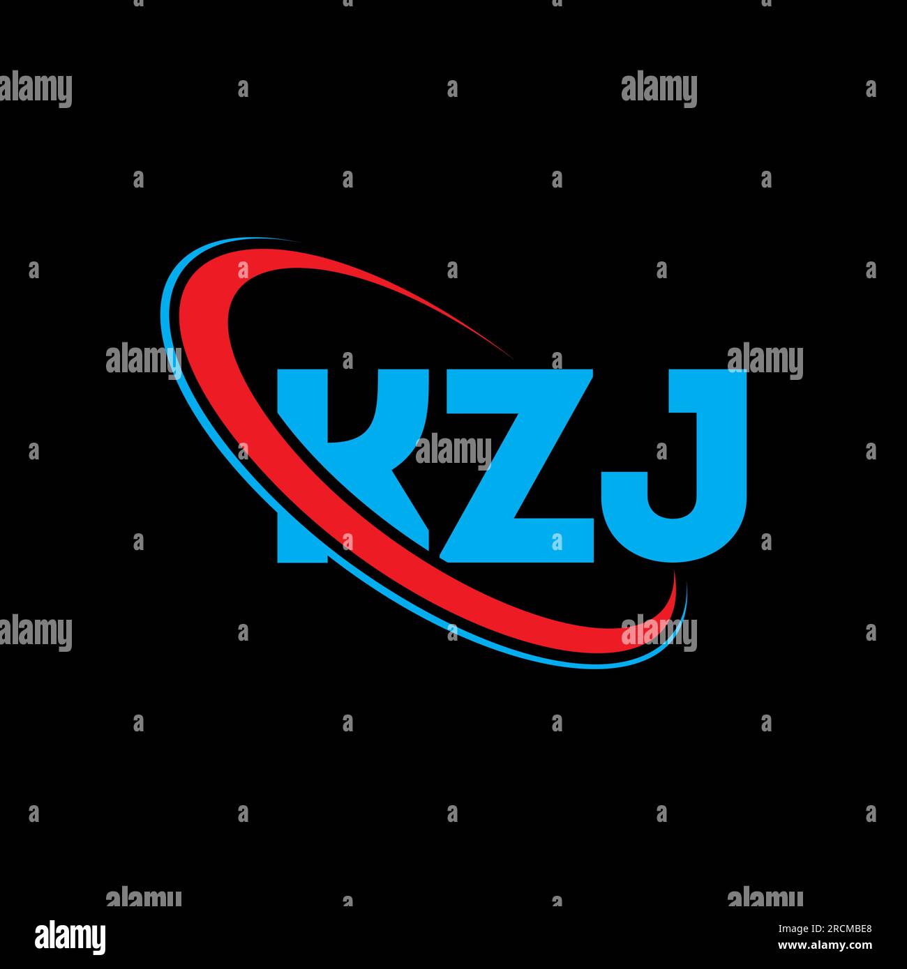 KZJ logo. KZJ letter. KZJ letter logo design. Initials KZJ logo linked ...
