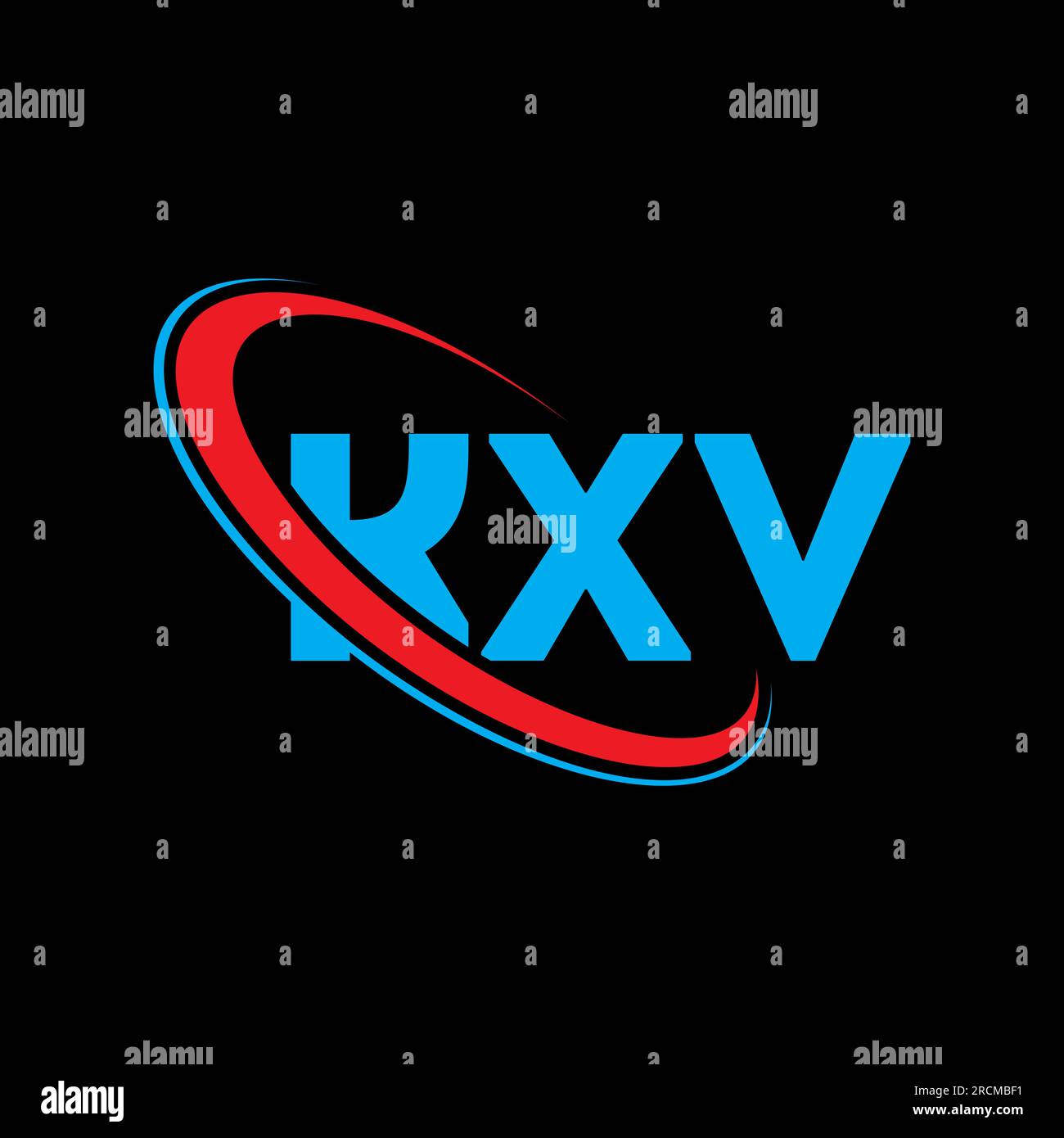 KXV logo. KXV letter. KXV letter logo design. Initials KXV logo linked ...