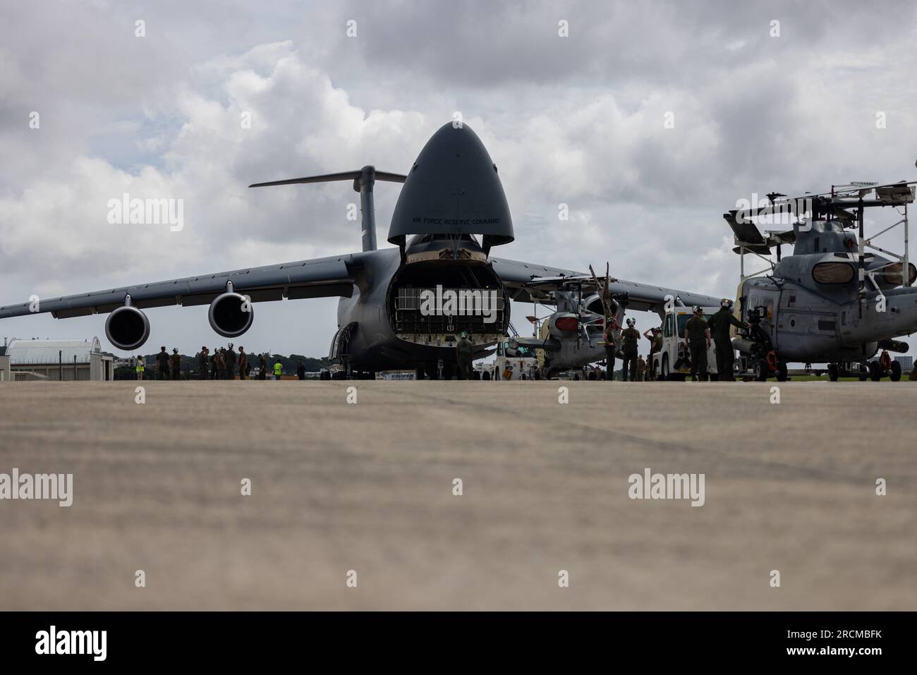U.S. Marines with Light Attack Helicopter Squadron (HMLA) 169, deployed ...