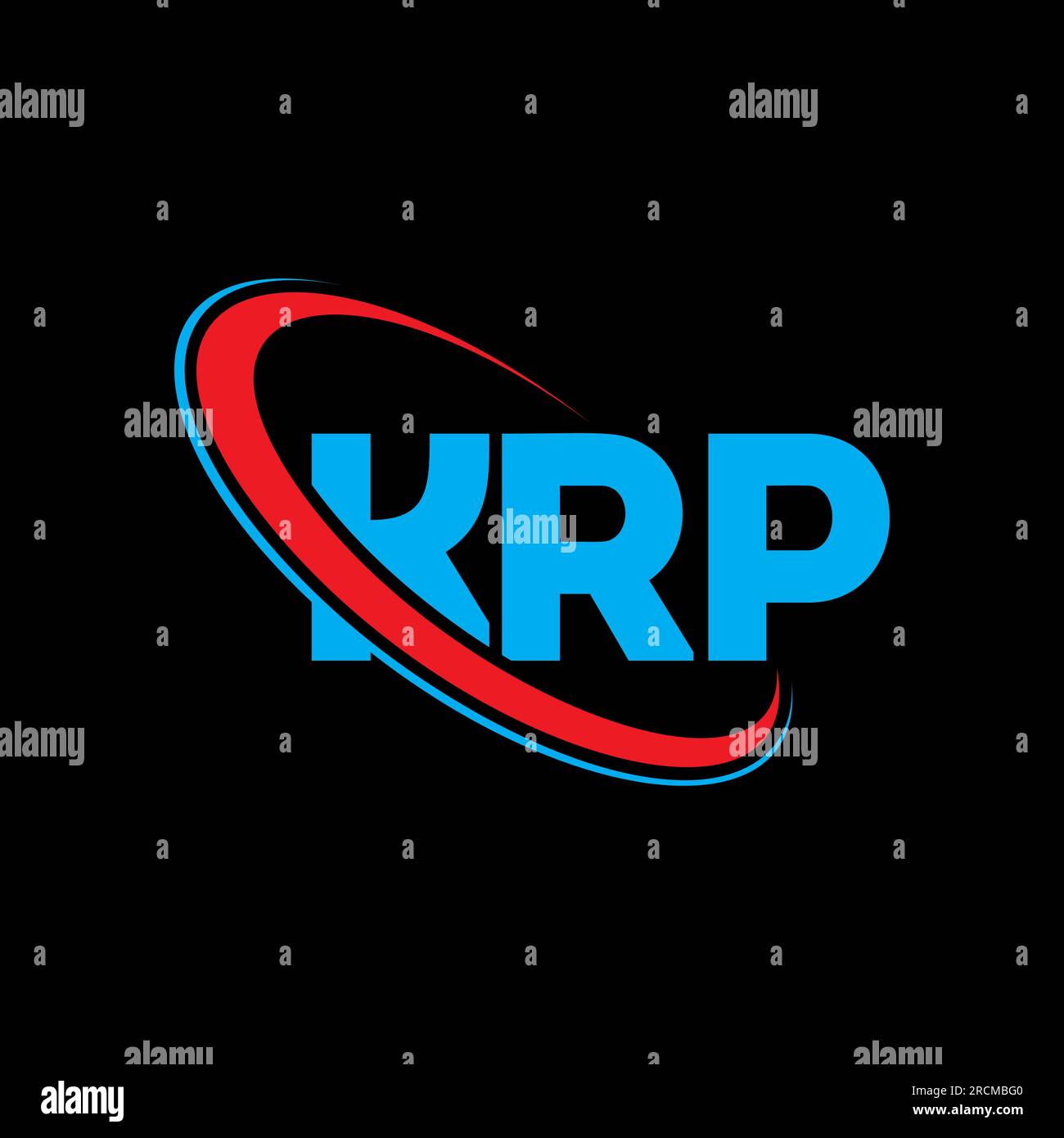 KRP logo. KRP letter. KRP letter logo design. Initials KRP logo linked with circle and uppercase ...