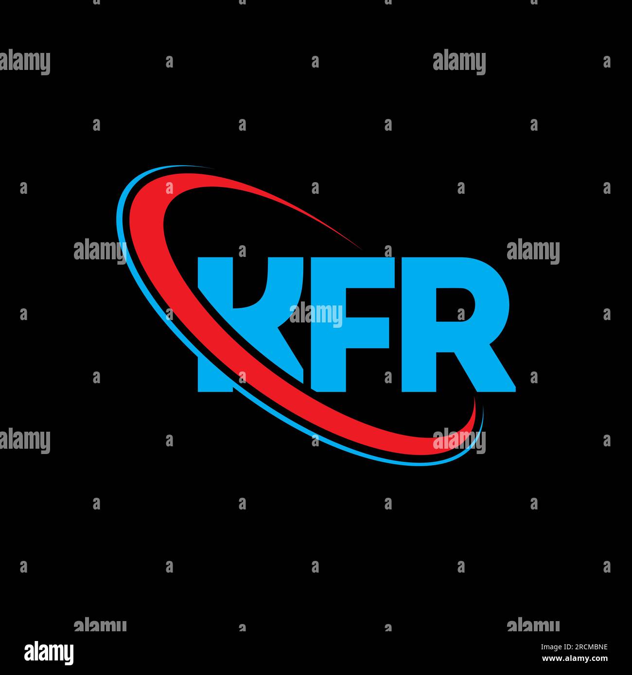 KFR logo. KFR letter. KFR letter logo design. Initials KFR logo linked with circle and uppercase ...