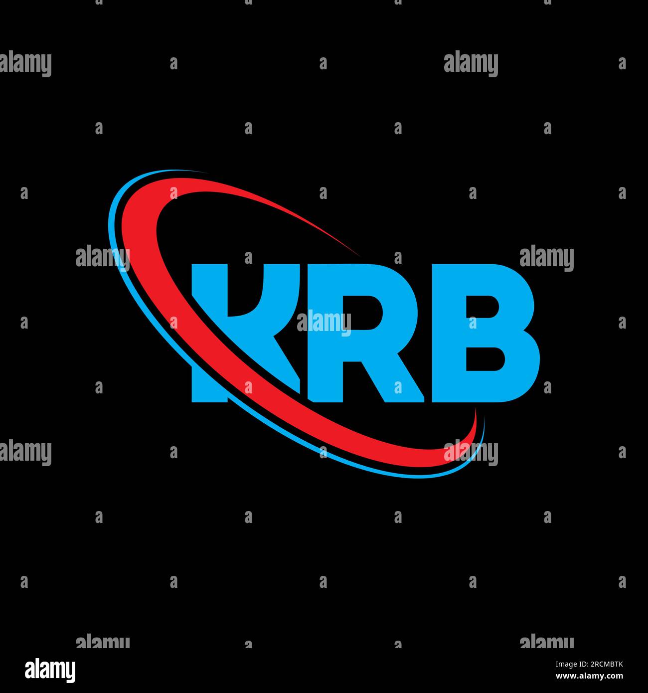 KRB logo. KRB letter. KRB letter logo design. Initials KRB logo linked ...