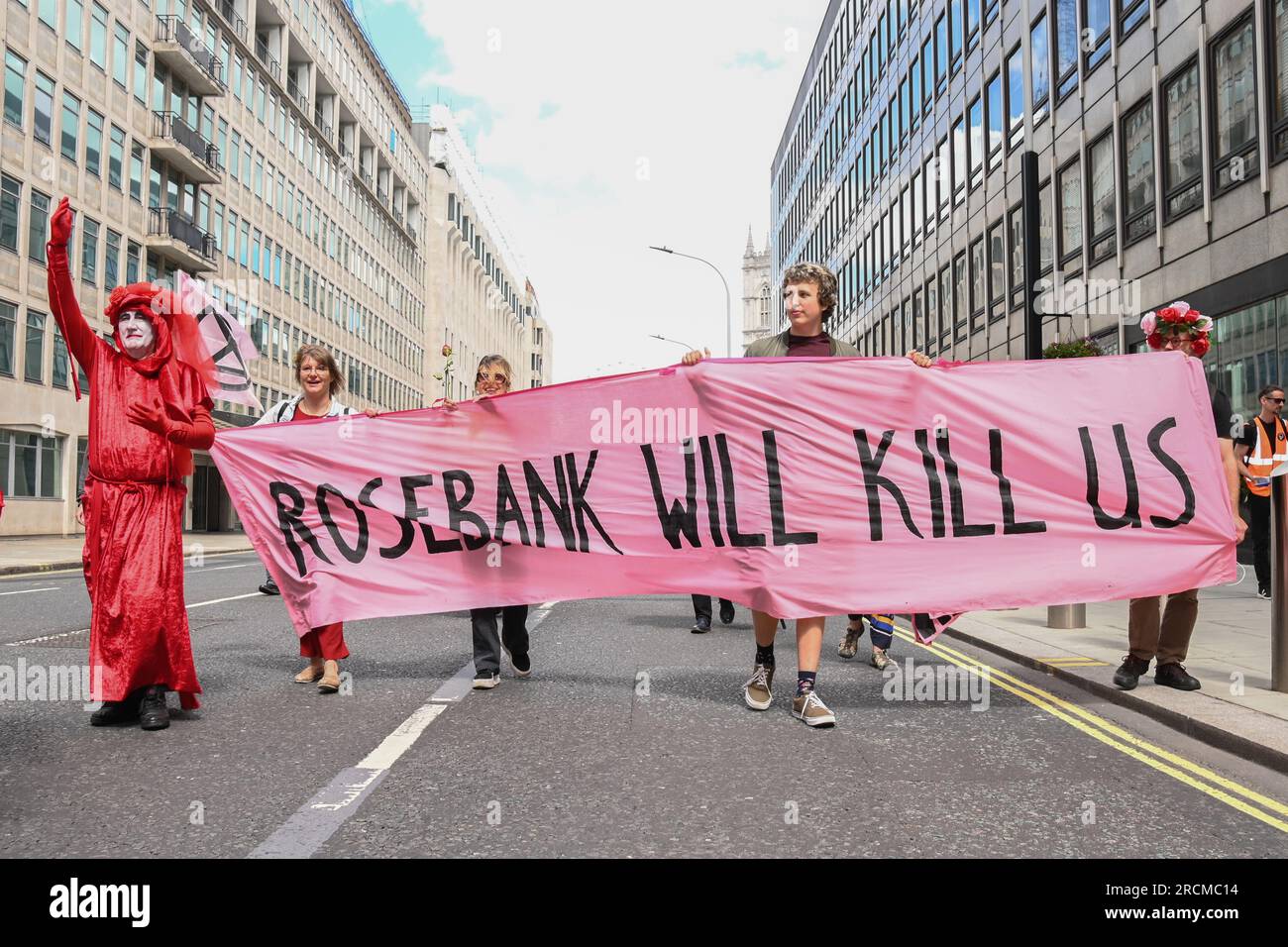 1 Victoria Street, London, UK. 15th July, 2023. Climate Justice ...