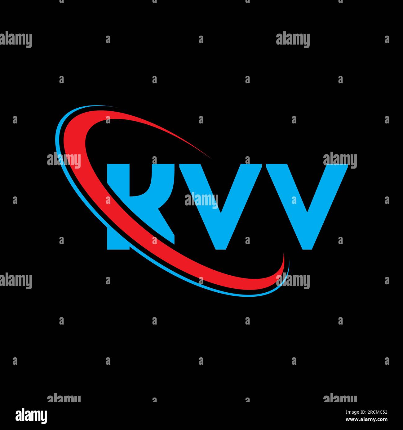 KVV logo. KVV letter. KVV letter logo design. Initials KVV logo linked with circle and uppercase ...