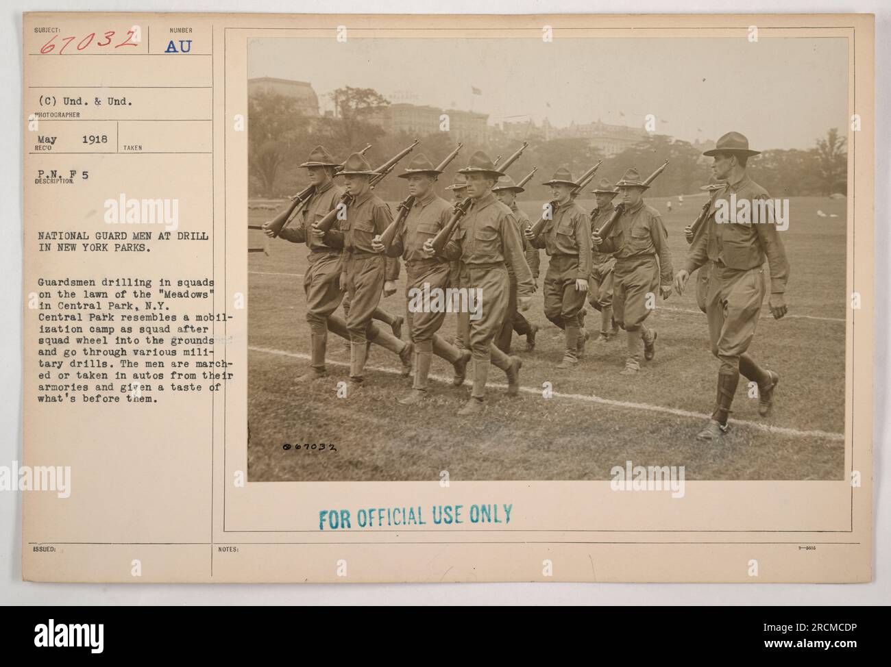 National Guard soldiers participate in military drills on the lawn of ...