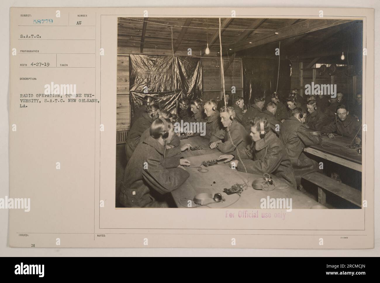 Soldiers operate radios at Tulane University, in New Orleans, LA, as ...