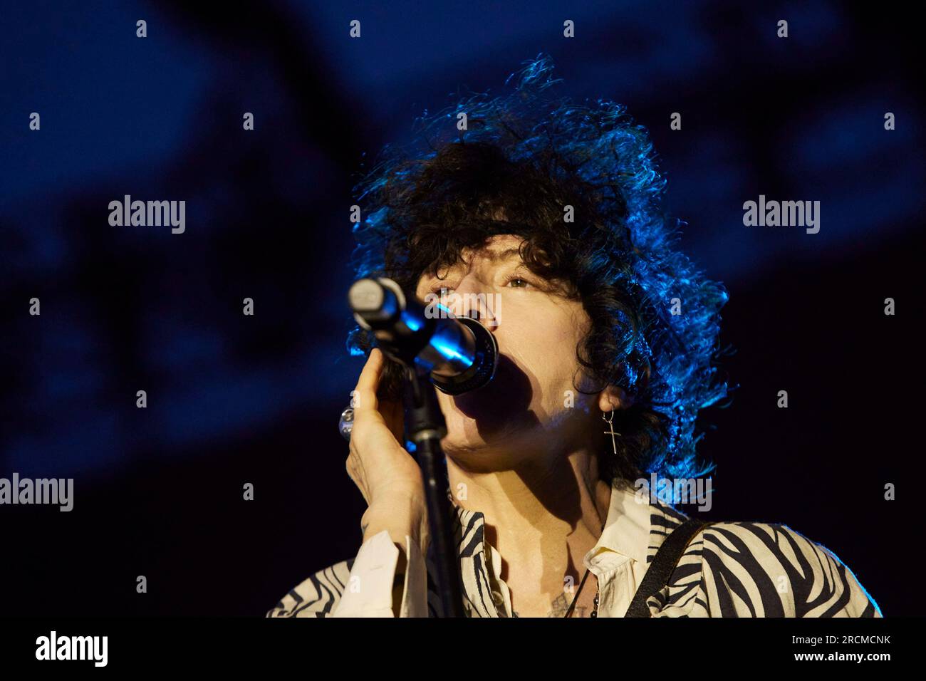 The singer of LP during the concert of the cycle Iconic Fest in the ...