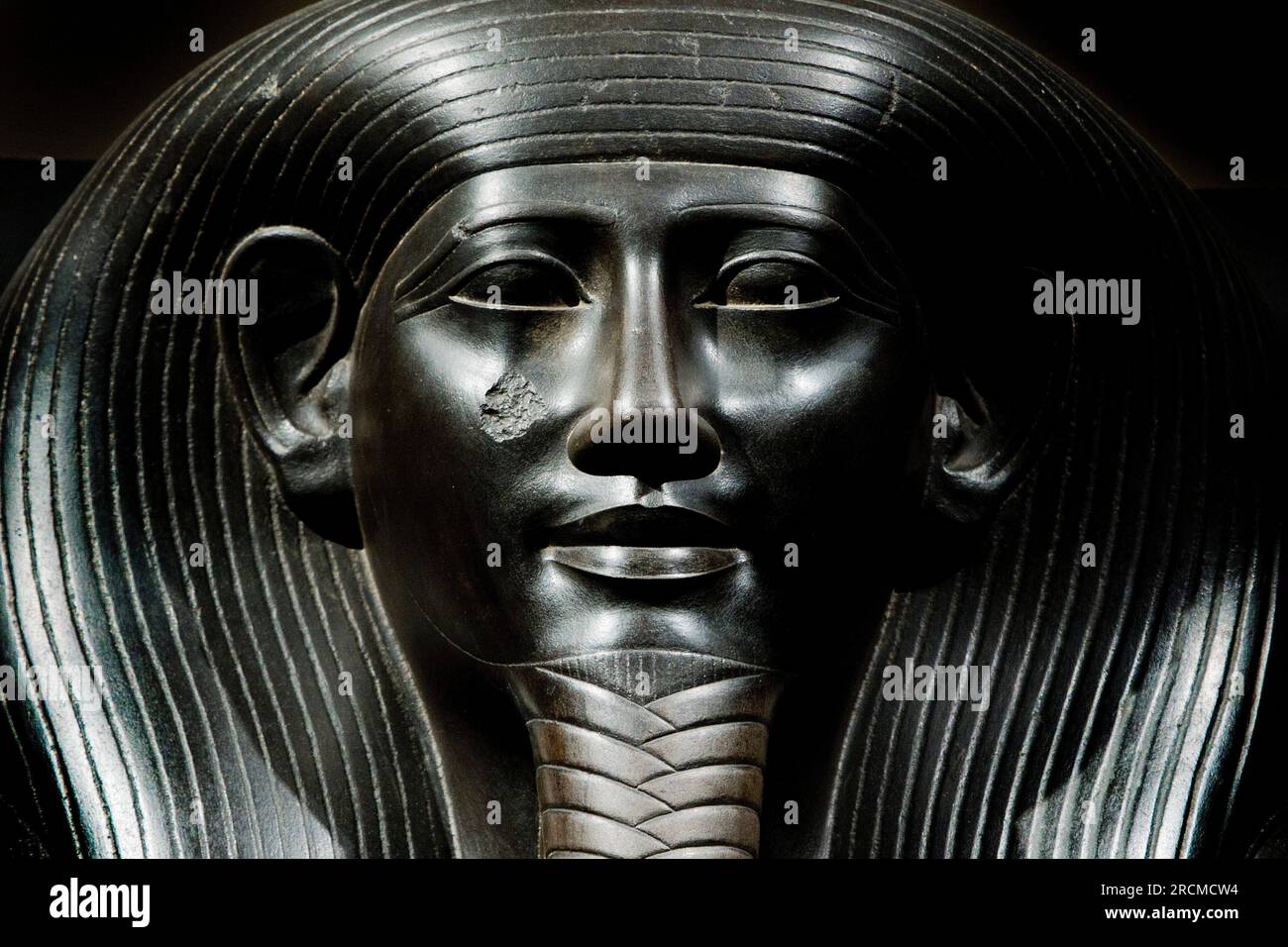 Cover of the sarcophagus of Ibi,Egyptian museum , Museo Egizio, Torino ...