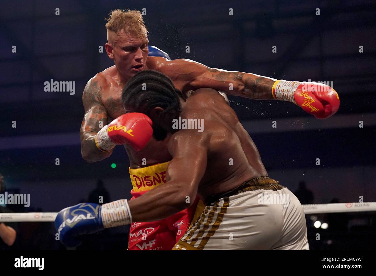 Steve Robinson (left) and Franklin Ignatius in action during the ...