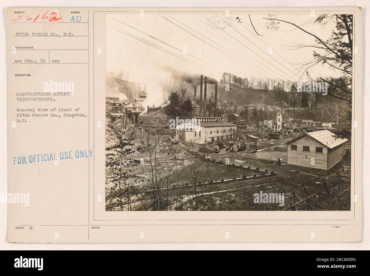 Image of the Nitro Powder Co. plant in Kingston, N.Y. during World War ...