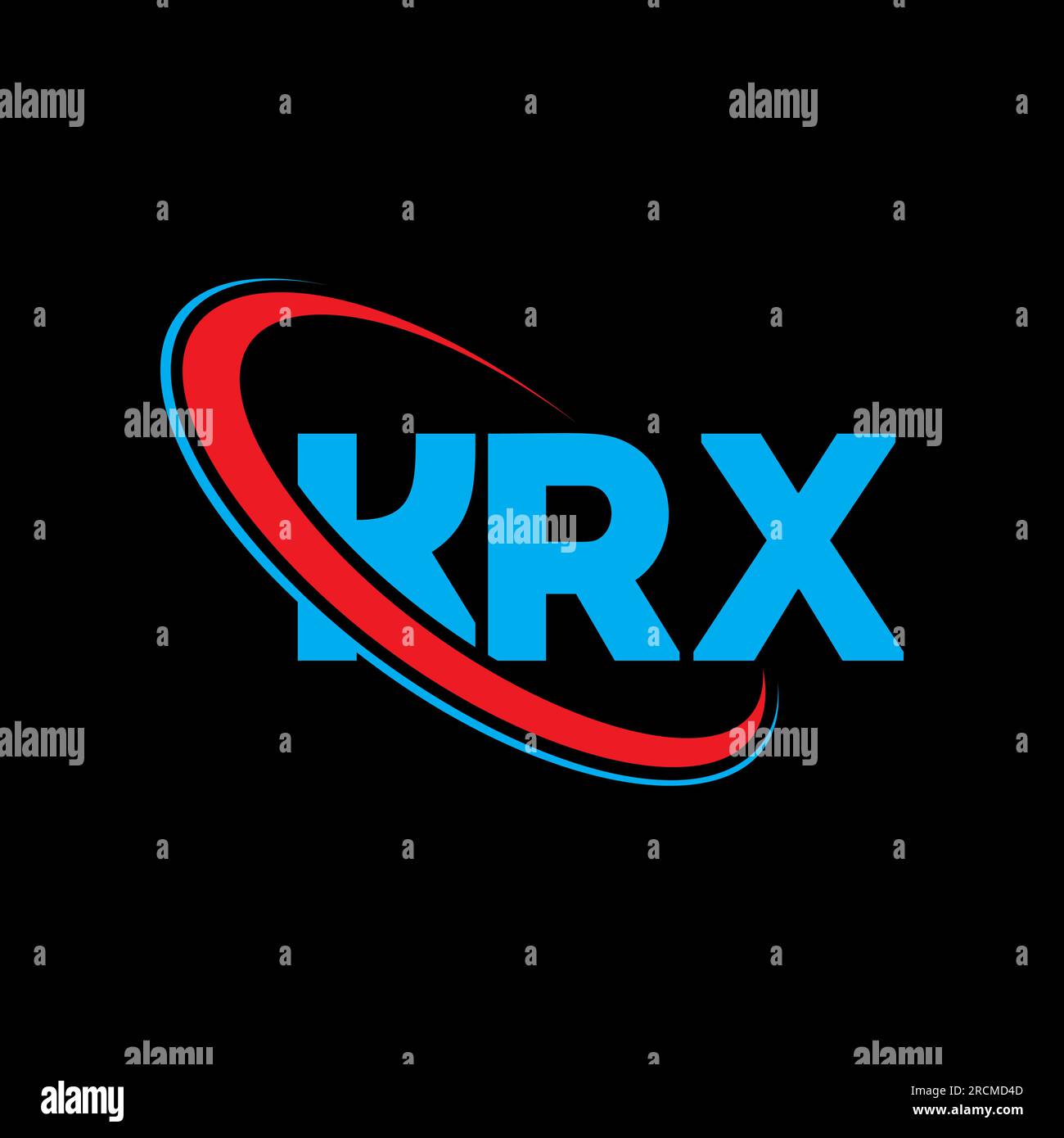 KRX logo. KRX letter. KRX letter logo design. Initials KRX logo linked ...
