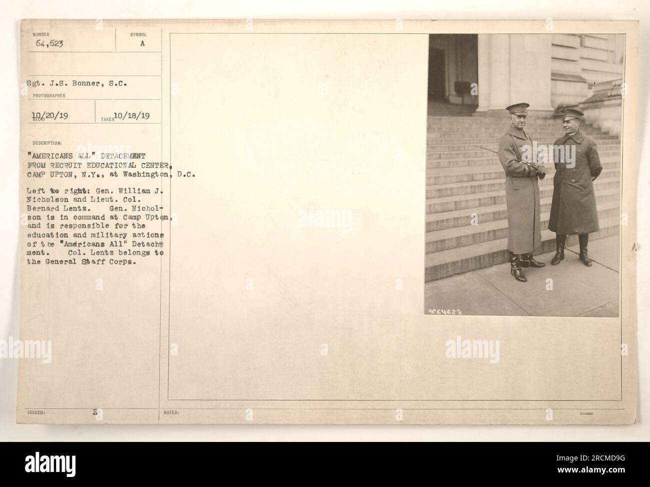 Lieutenant colonel bernard lentz hi-res stock photography and images ...