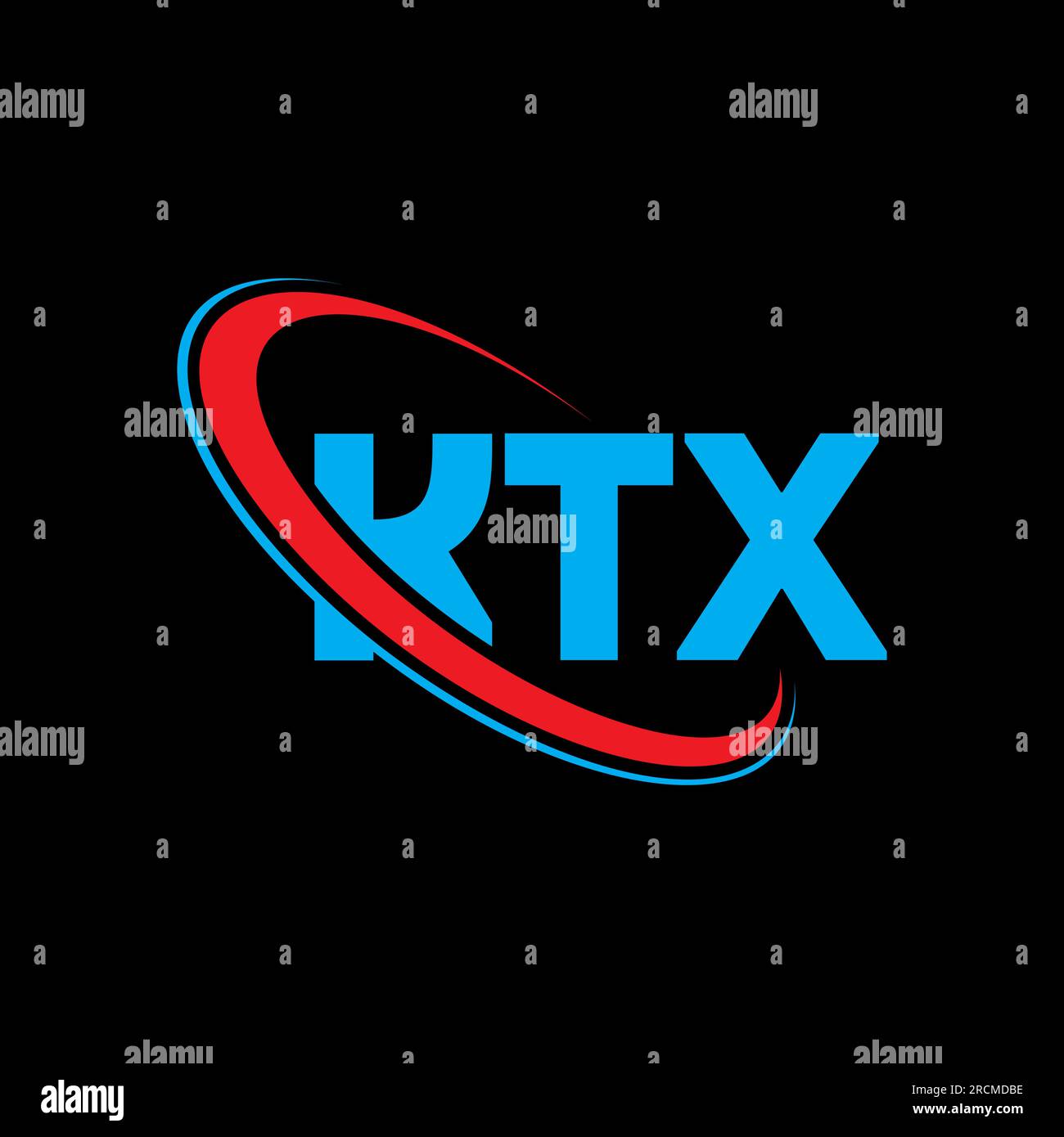 KTX logo. KTX letter. KTX letter logo design. Initials KTX logo linked with circle and uppercase ...