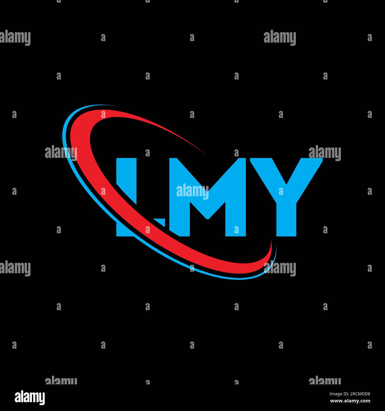LMY logo. LMY letter. LMY letter logo design. Initials LMY logo linked with circle and uppercase ...
