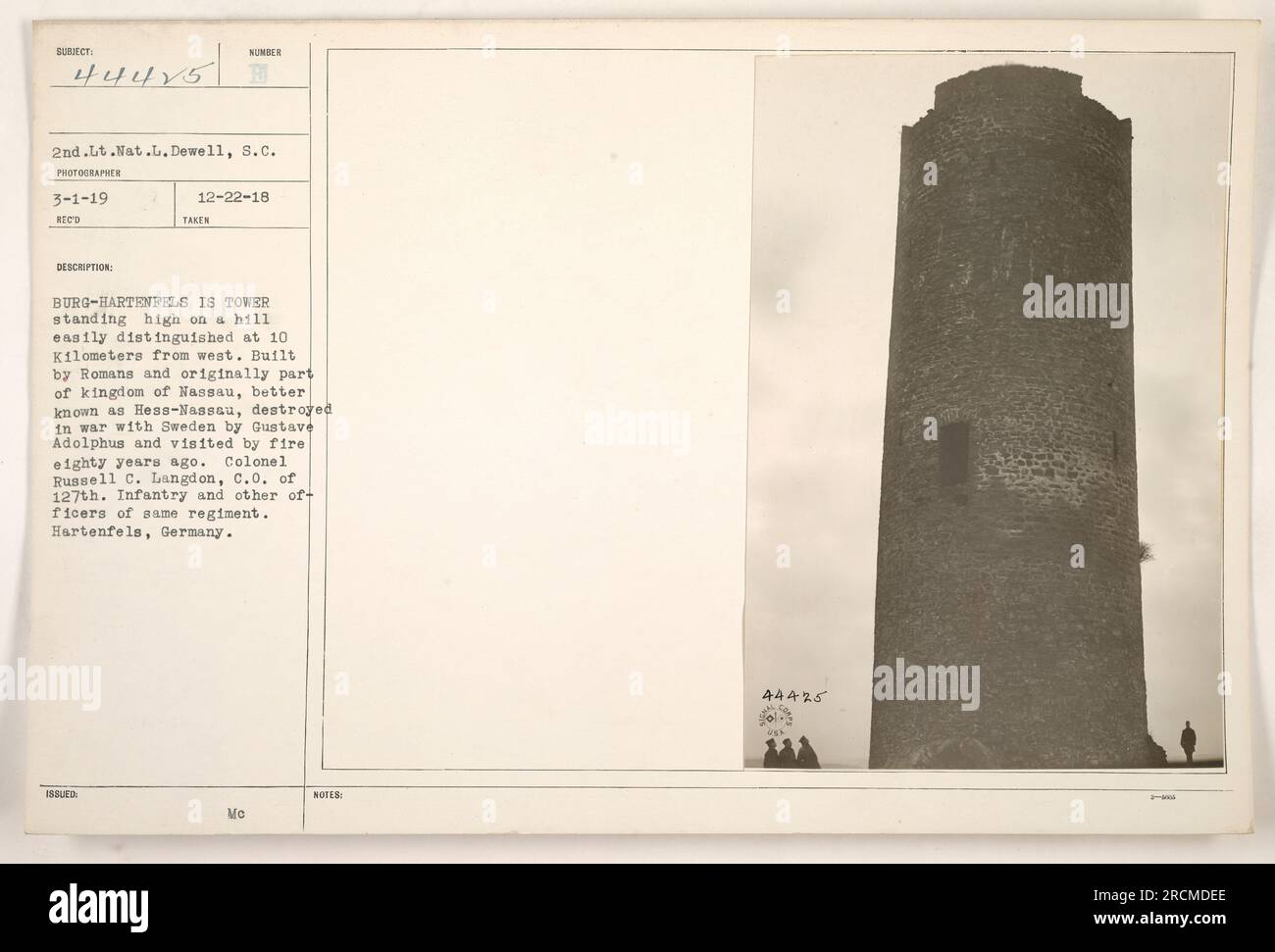 Colonel russell c langdon hi-res stock photography and images - Alamy