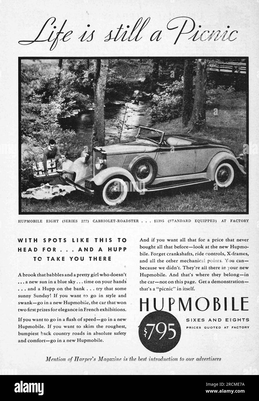 Hupmobile 8 Series 222 Cabriolet-Roadster advert in a magazine August ...