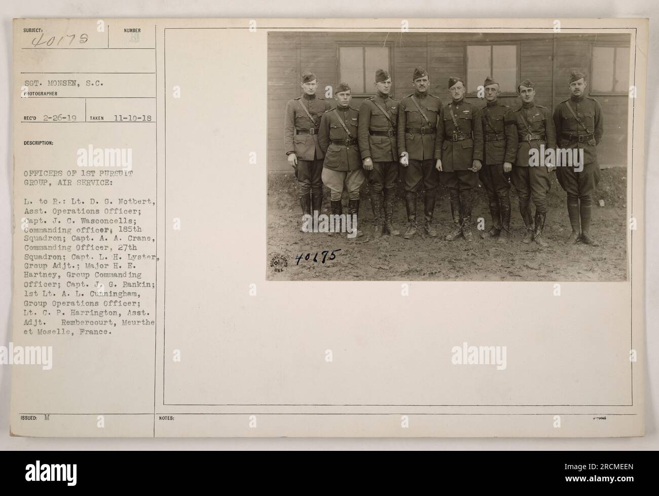 1st lt a l cunningham hi-res stock photography and images - Alamy