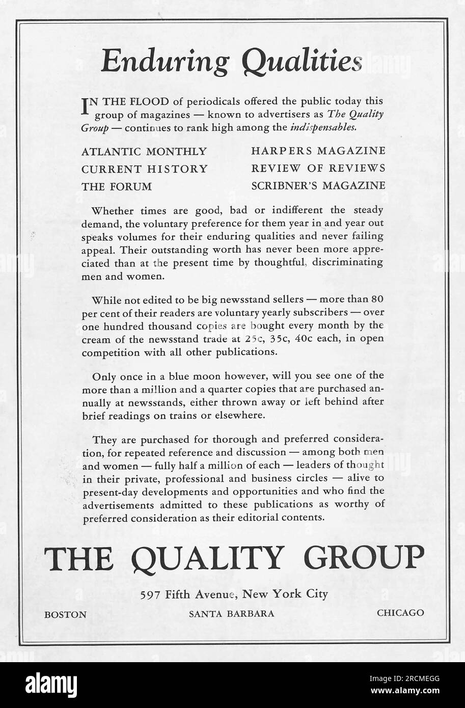 Vintage 1930s magazine advertising Black and White Stock Photos ...