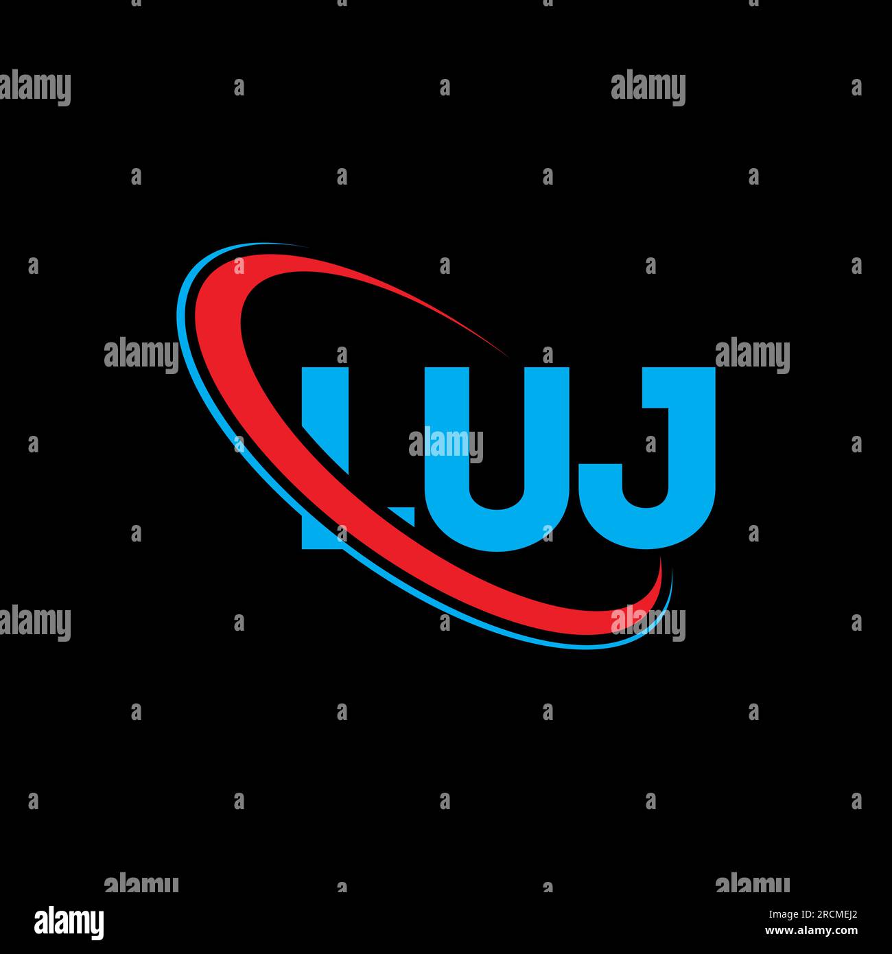 LUJ logo. LUJ letter. LUJ letter logo design. Initials LUJ logo linked ...