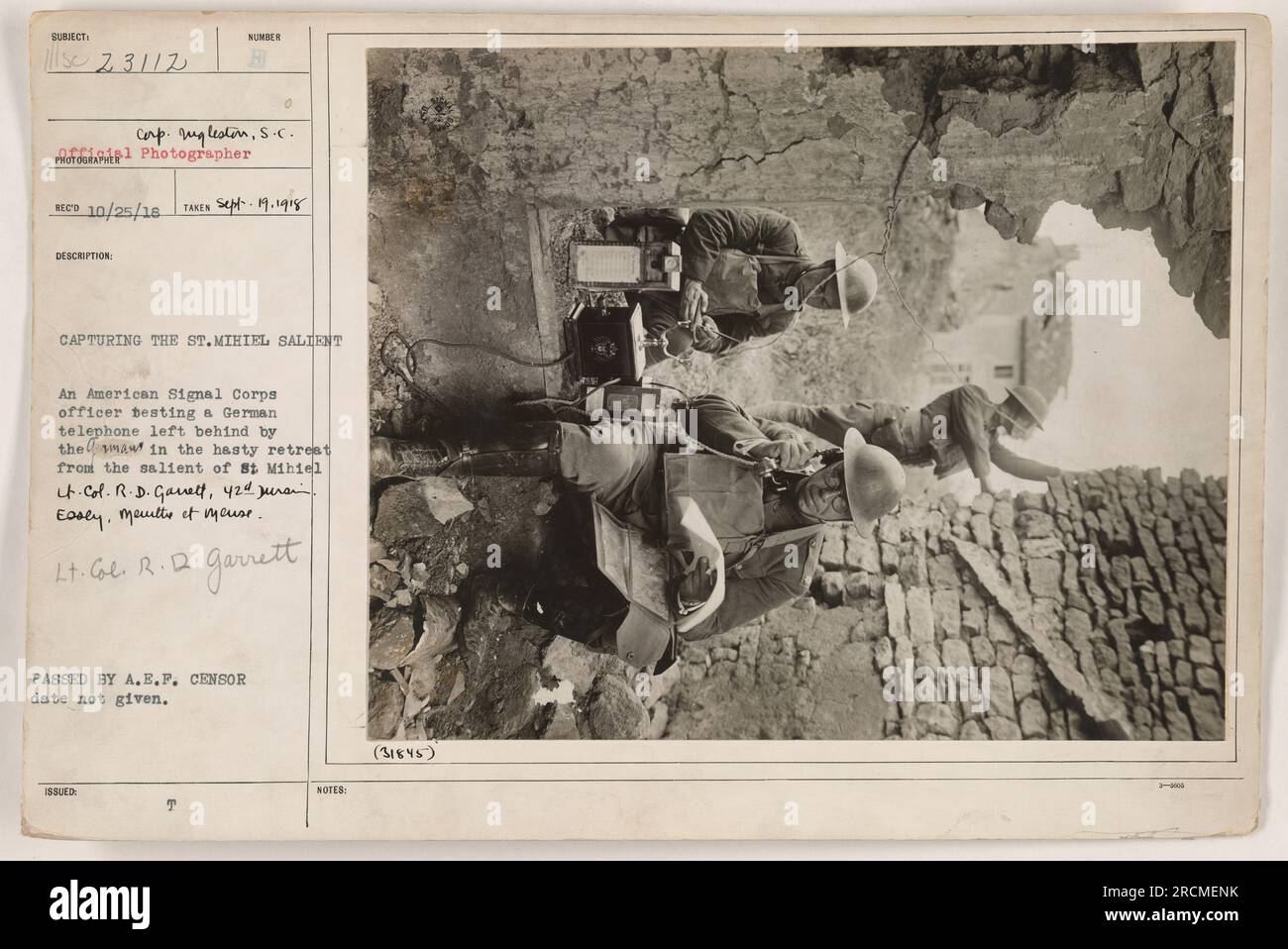 Lt col r 12 garrett hi-res stock photography and images - Alamy