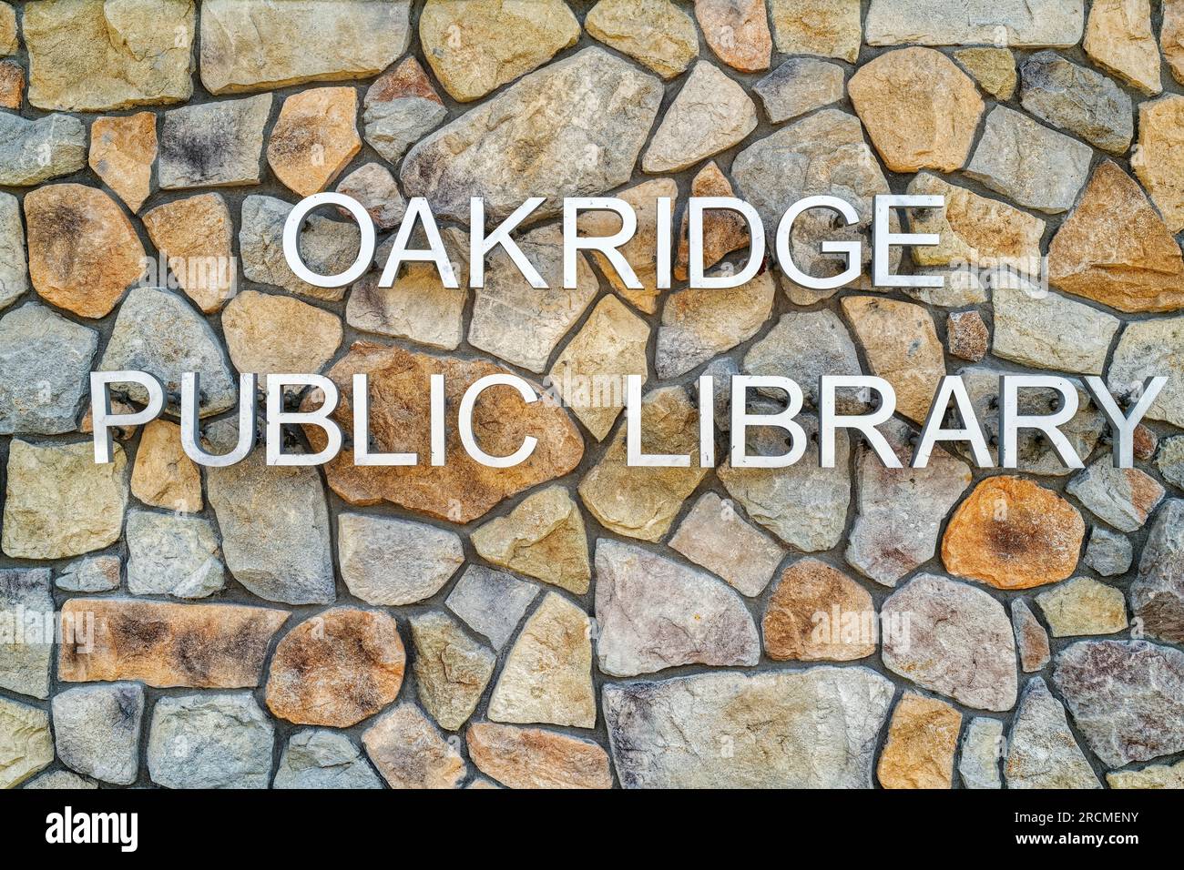 The lettering for the Public Library on the exterior stone wall in ...