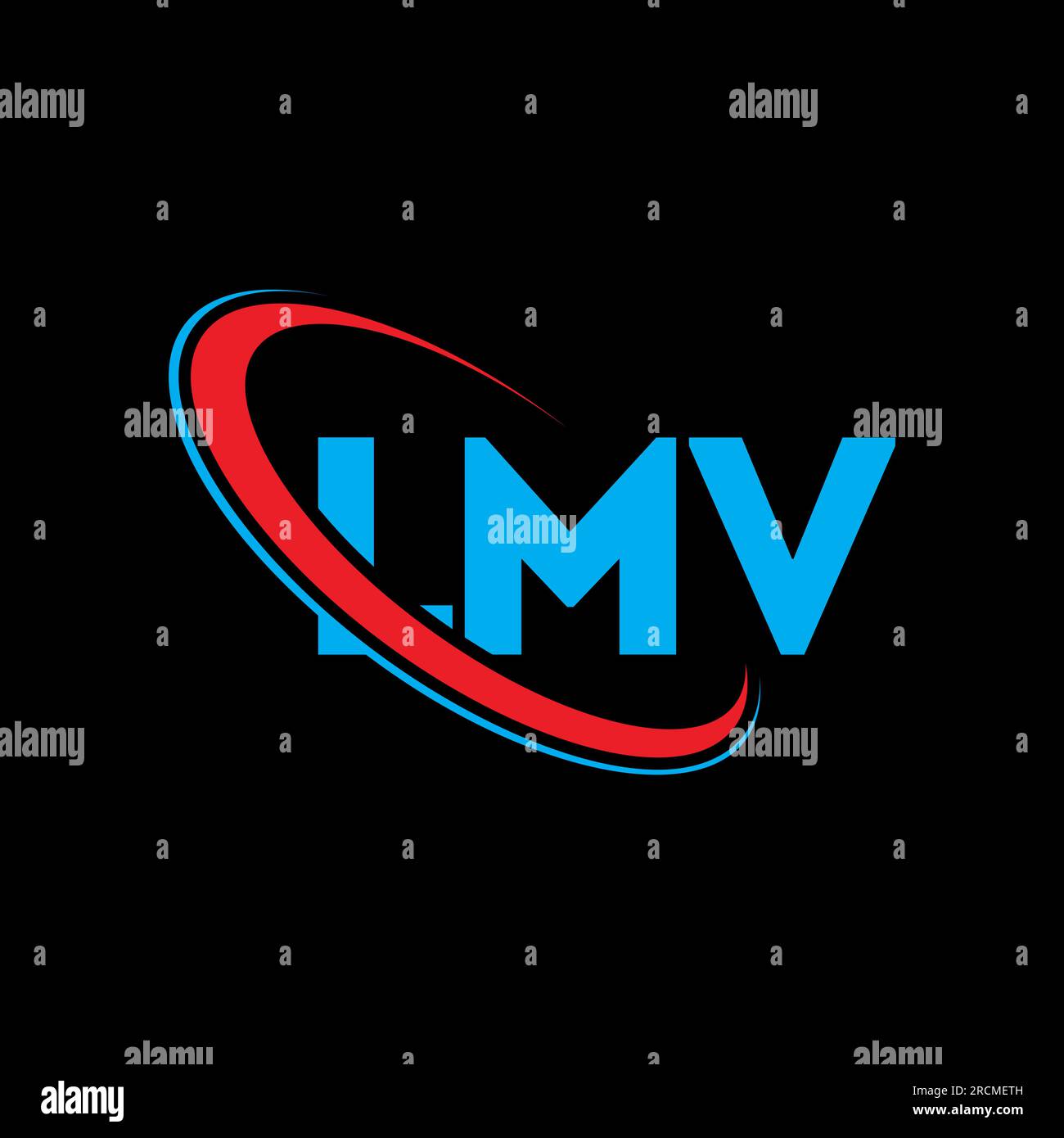 LMV logo. LMV letter. LMV letter logo design. Initials LMV logo linked with circle and uppercase ...