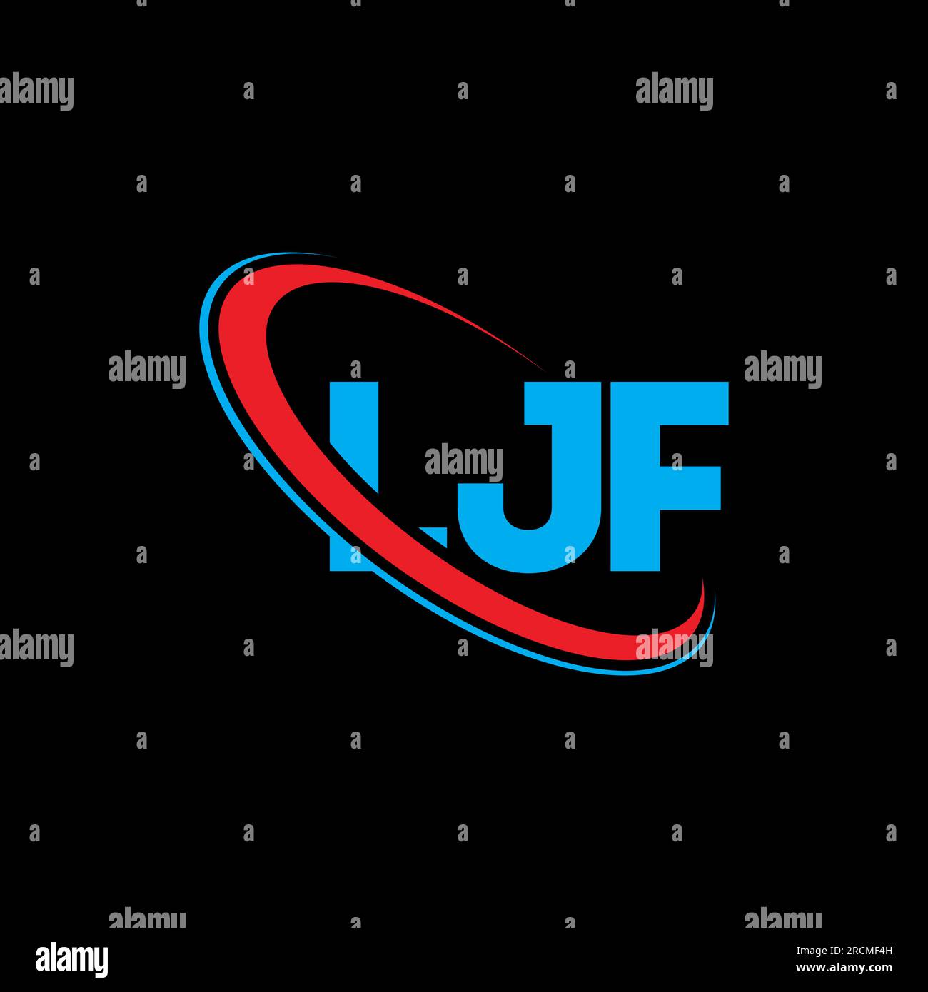 LJF logo. LJF letter. LJF letter logo design. Initials LJF logo linked ...