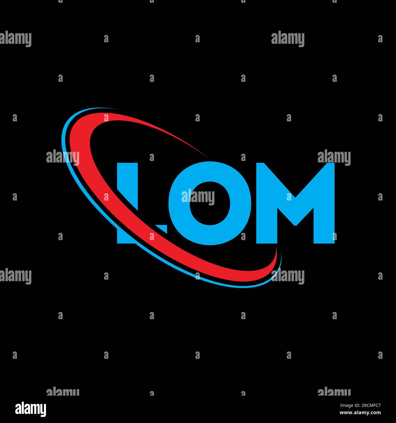 LOM logo. LOM letter. LOM letter logo design. Initials LOM logo linked ...