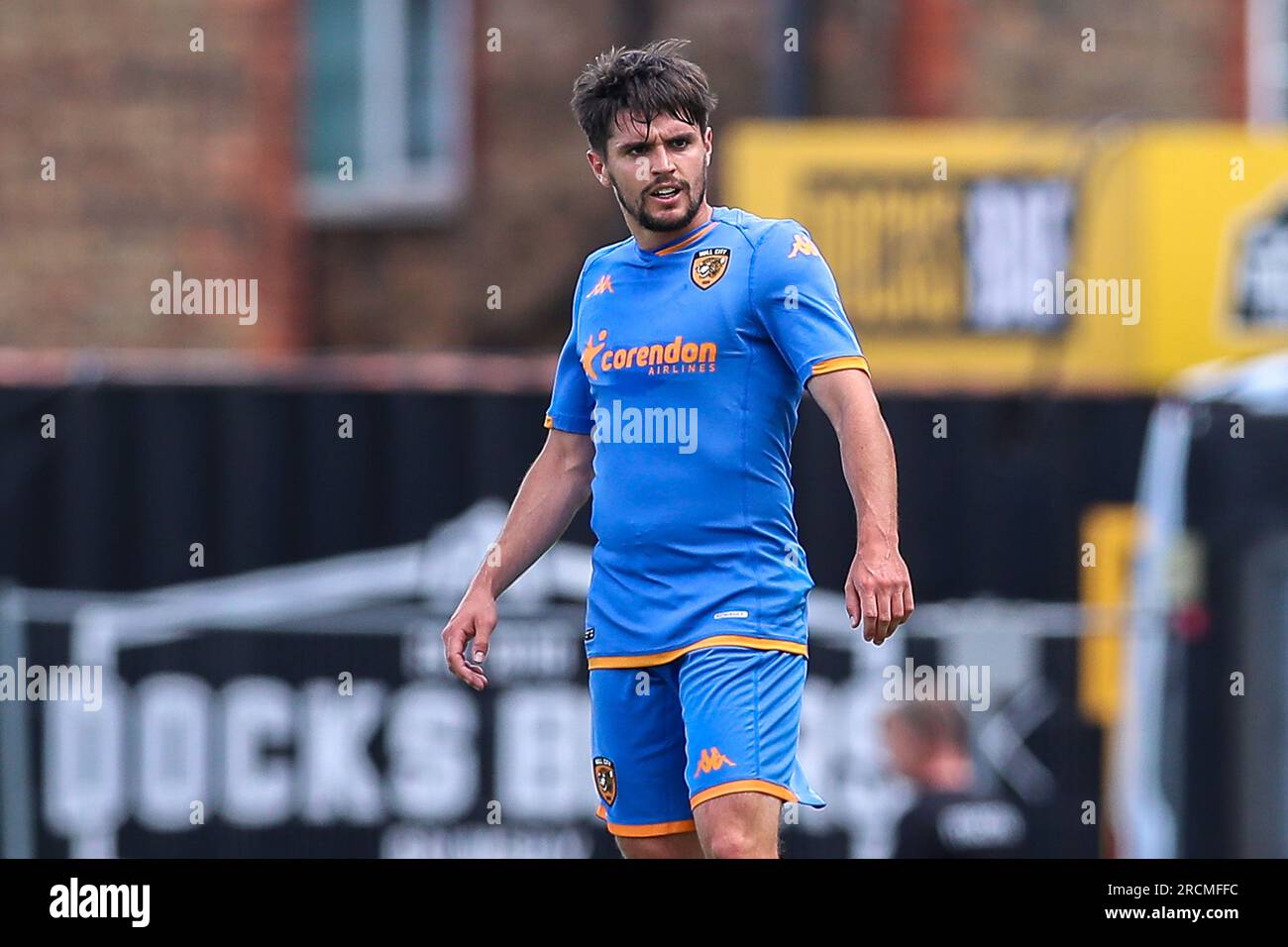 George Cox of Hull City during the Pre-season friendly match Grimsby ...