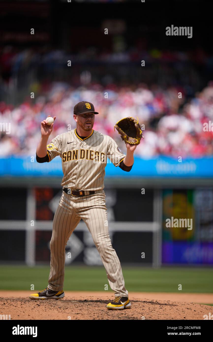 San Diego Padres' Steven Wilson plays during the first baseball game in ...