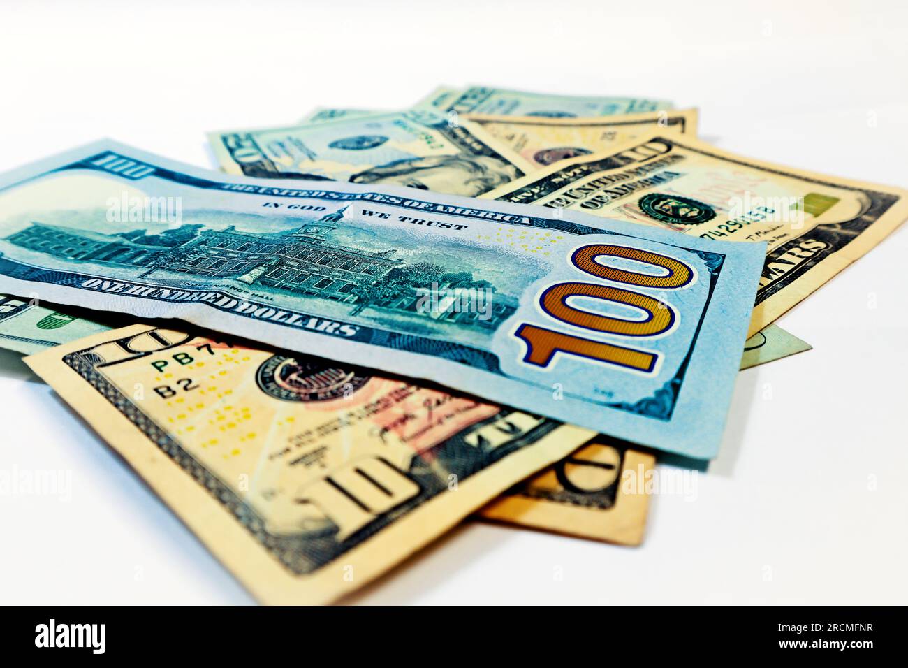 A set of dollars of different denominations Stock Photo - Alamy