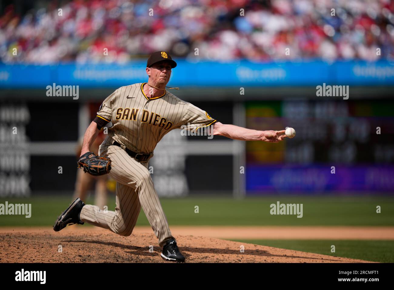 San Diego Padres' Tim Hill plays during the first baseball game in a ...
