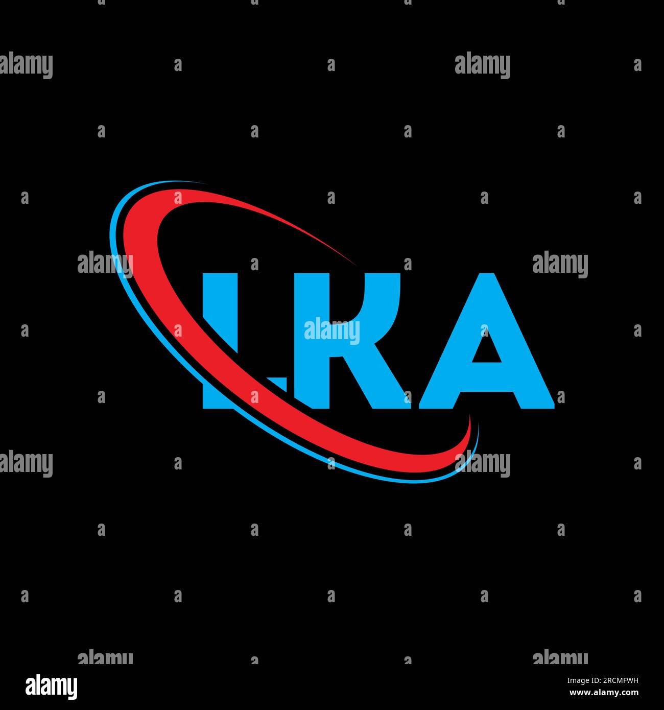 LKA logo. LKA letter. LKA letter logo design. Initials LKA logo linked with circle and uppercase ...