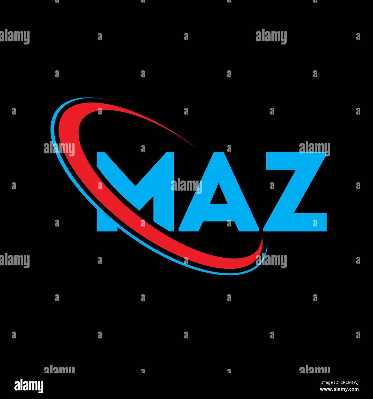 MAZ logo. MAZ letter. MAZ letter logo design. Initials MAZ logo linked ...