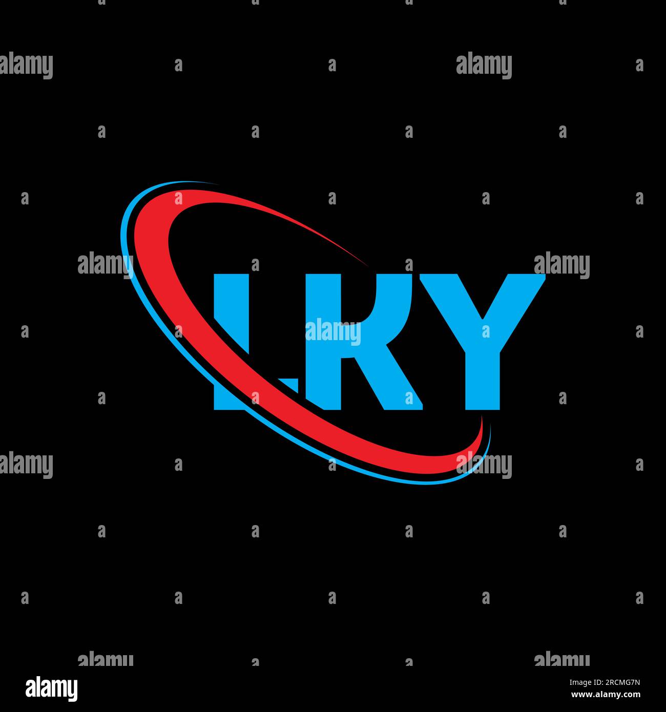 LKY logo. LKY letter. LKY letter logo design. Initials LKY logo linked ...
