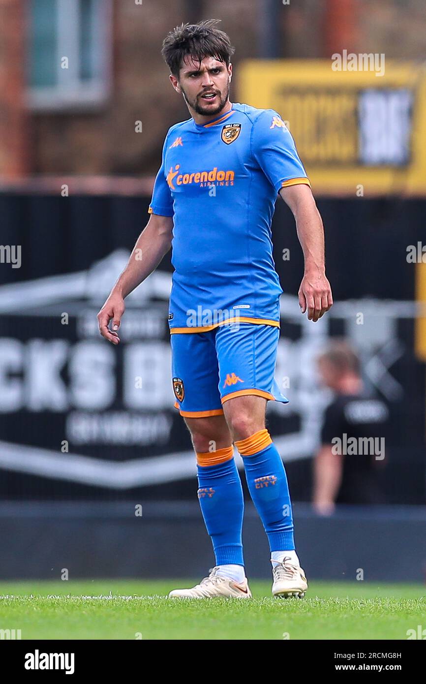 George Cox of Hull City during the Pre-season friendly match Grimsby ...