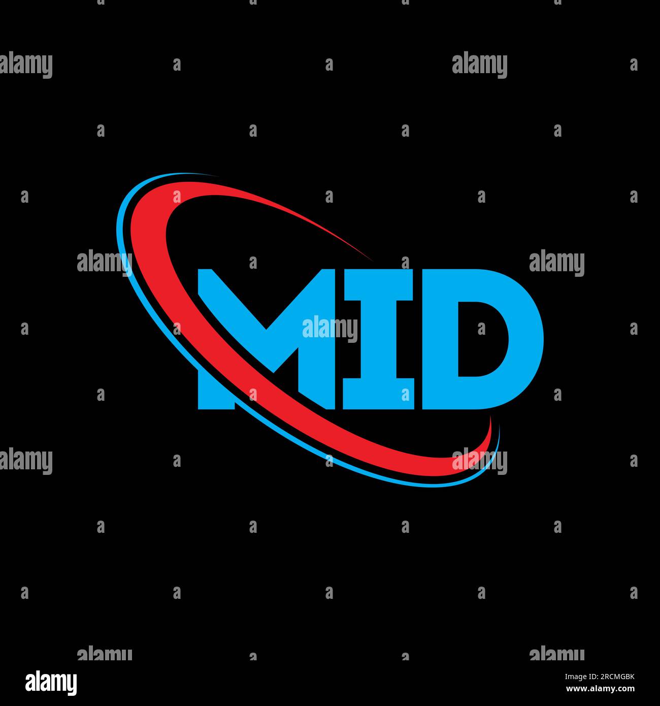 MID logo. MID letter. MID letter logo design. Initials MID logo linked ...