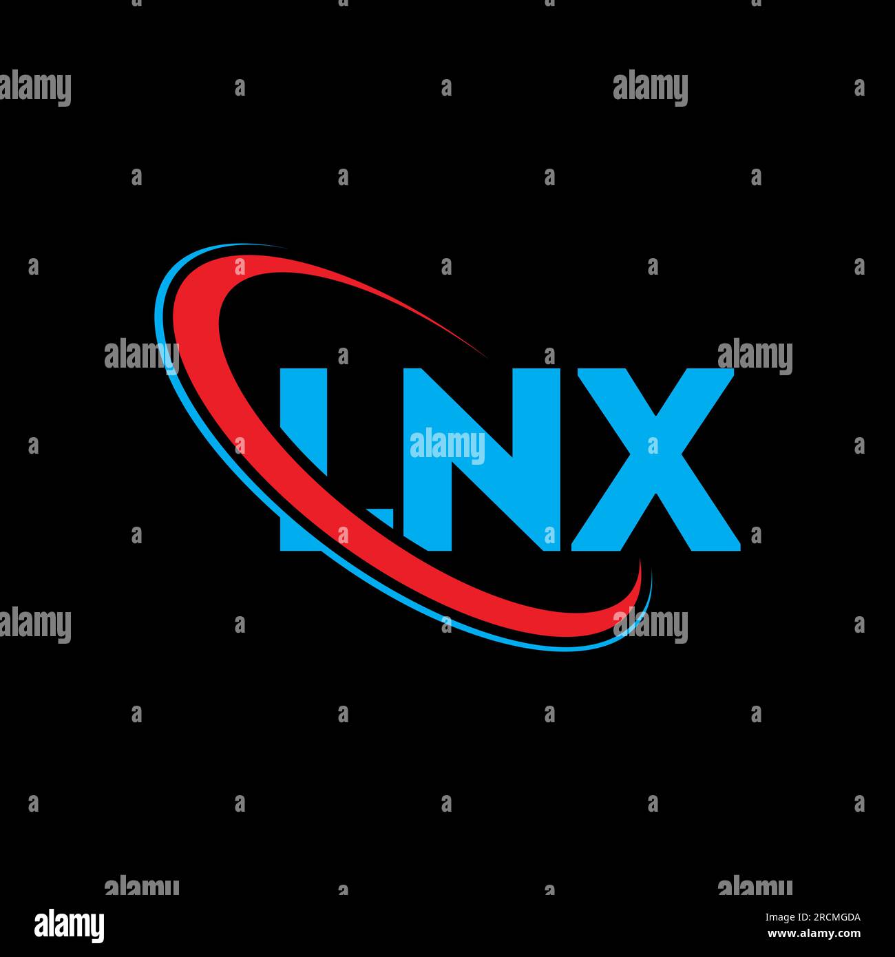 LNX logo. LNX letter. LNX letter logo design. Initials LNX logo linked ...