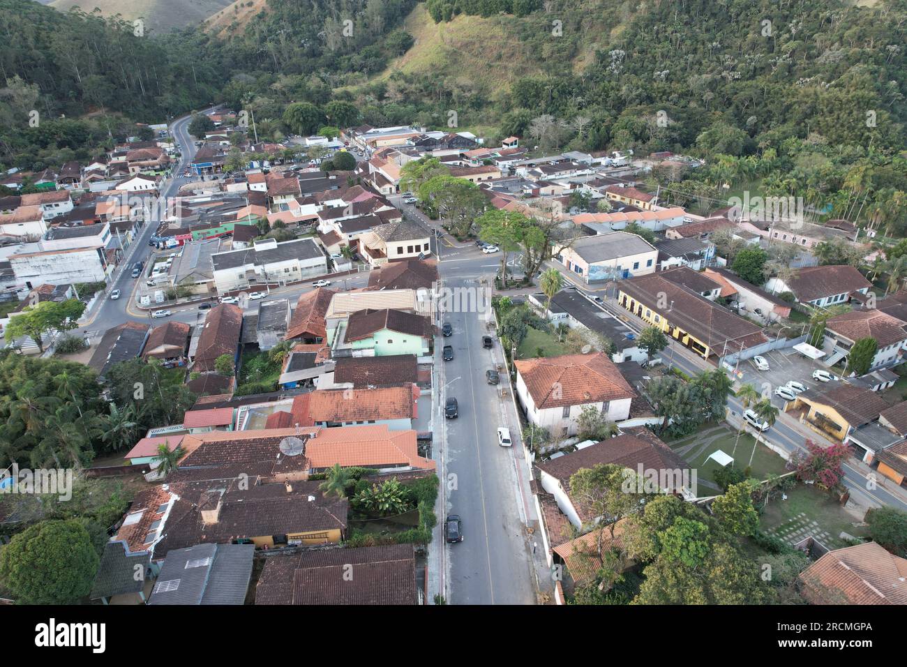 Aerial view of Monteiro Lobato, small city in Brazil Stock Photo - Alamy