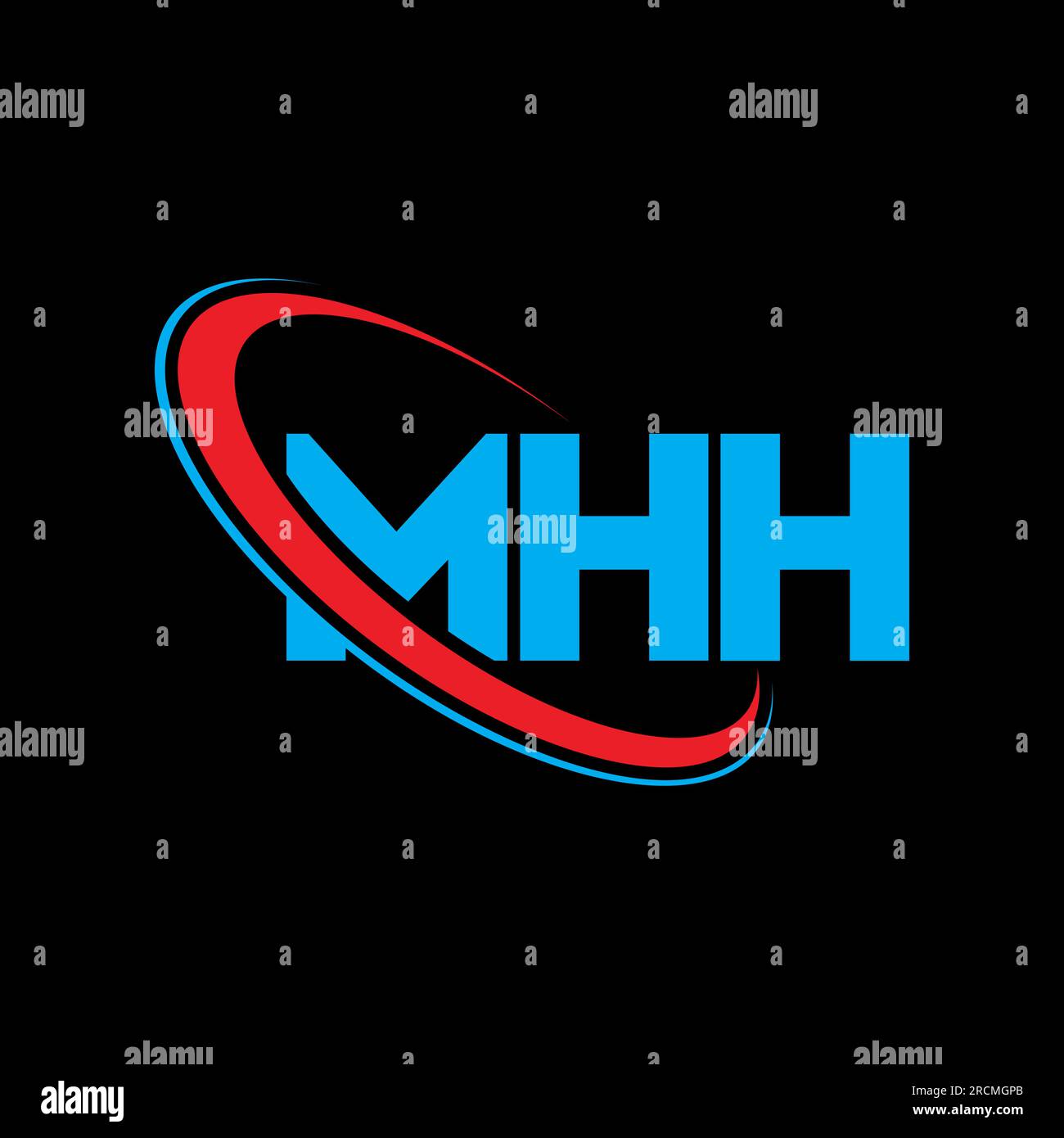 MHH logo. MHH letter. MHH letter logo design. Initials MHH logo linked ...