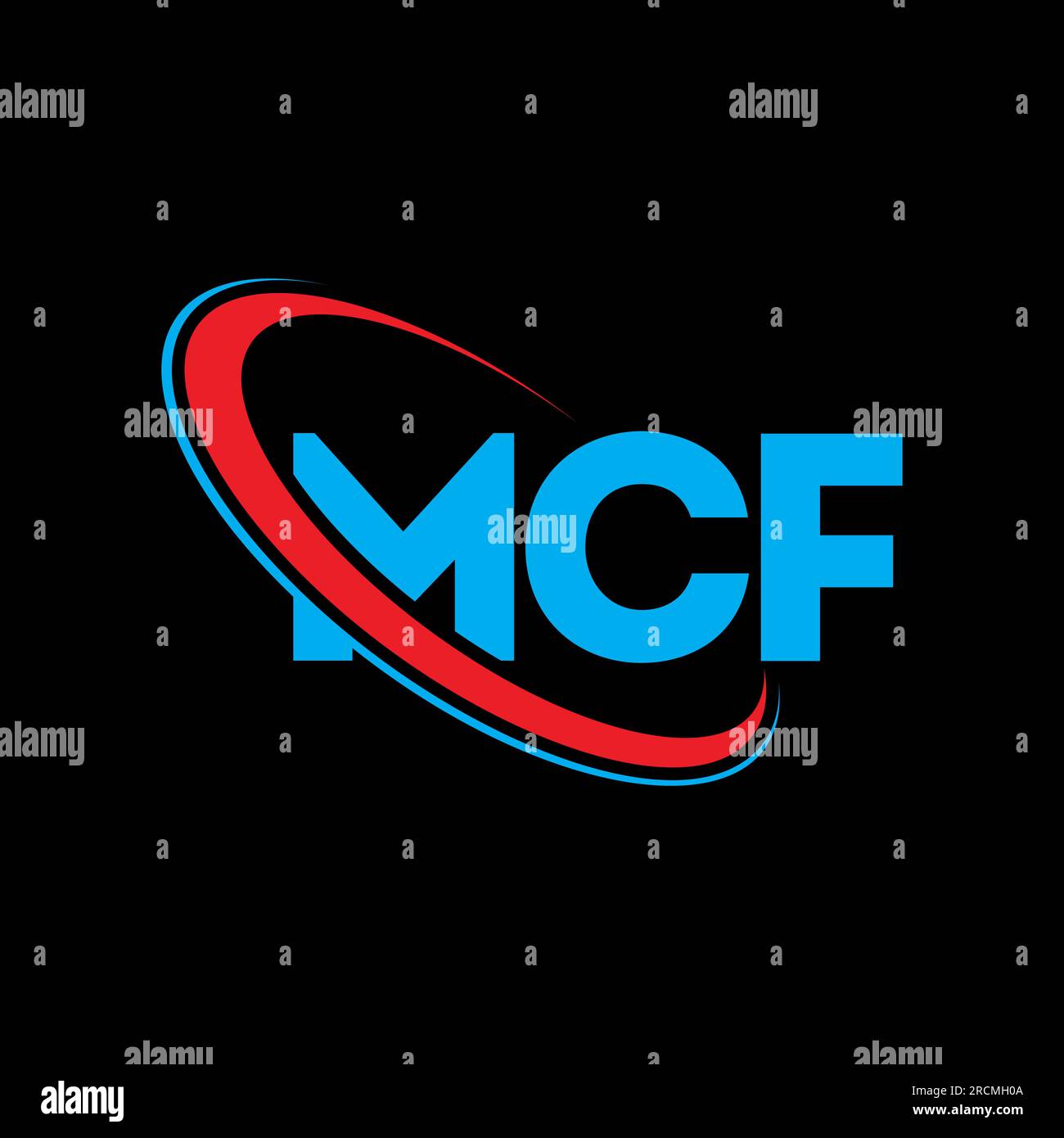 MCF logo. MCF letter. MCF letter logo design. Initials MCF logo linked ...
