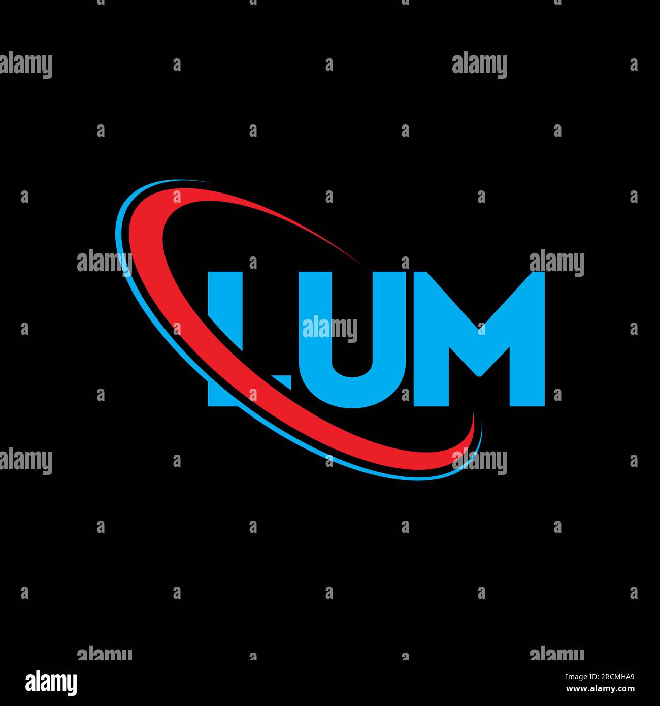 LUM logo. LUM letter. LUM letter logo design. Initials LUM logo linked ...