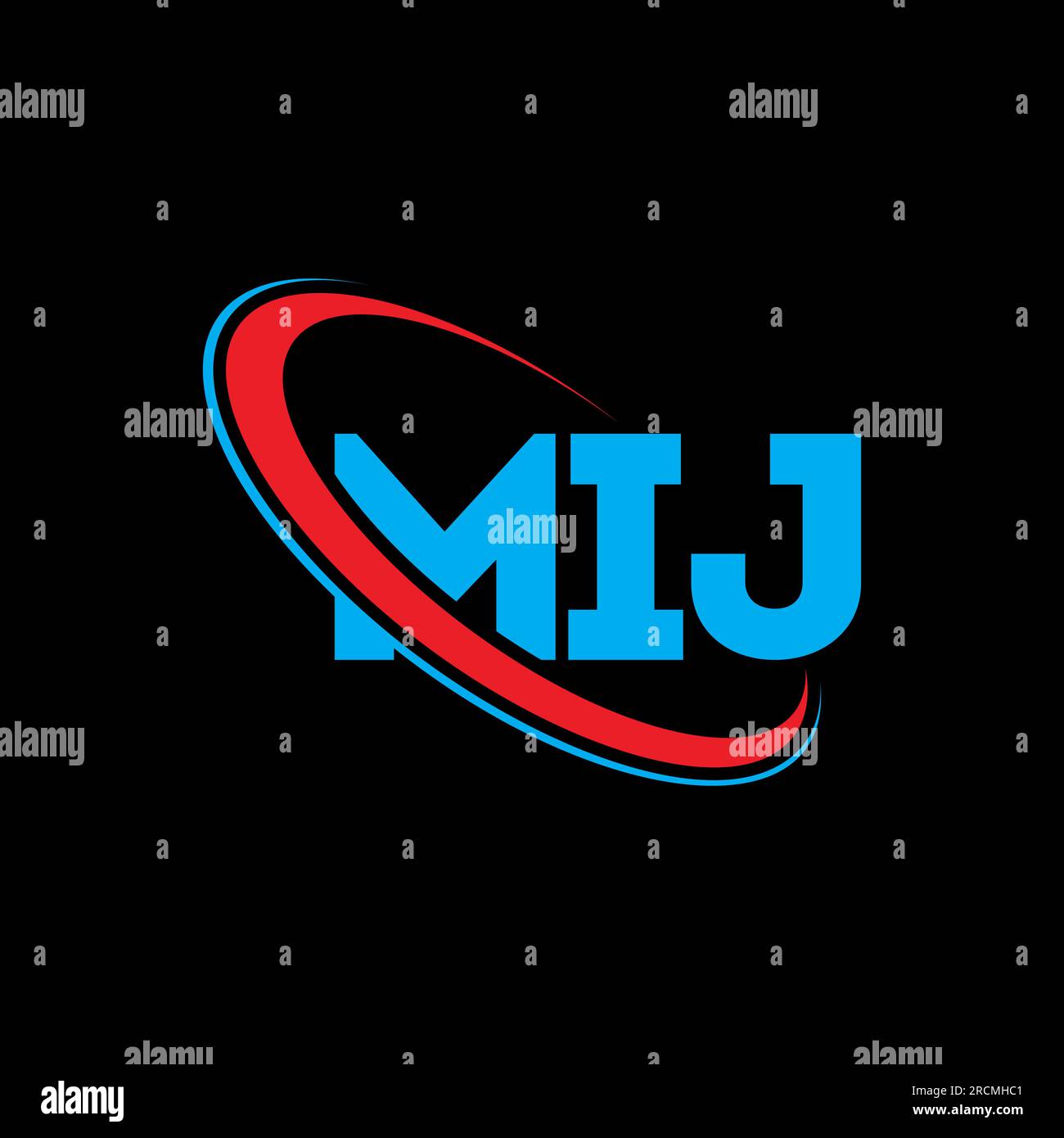 MIJ logo. MIJ letter. MIJ letter logo design. Initials MIJ logo linked ...
