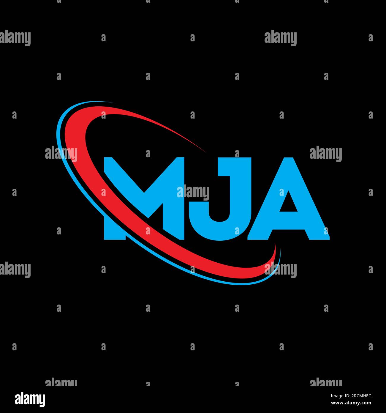 MJA logo. MJA letter. MJA letter logo design. Initials MJA logo linked with circle and uppercase ...